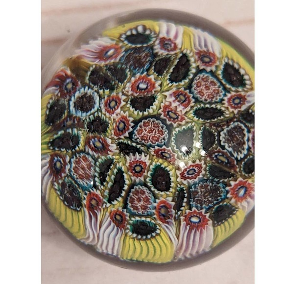 Millefiori | Accents | Vintage Millefiori Art Glass Paperweight | Poshmark